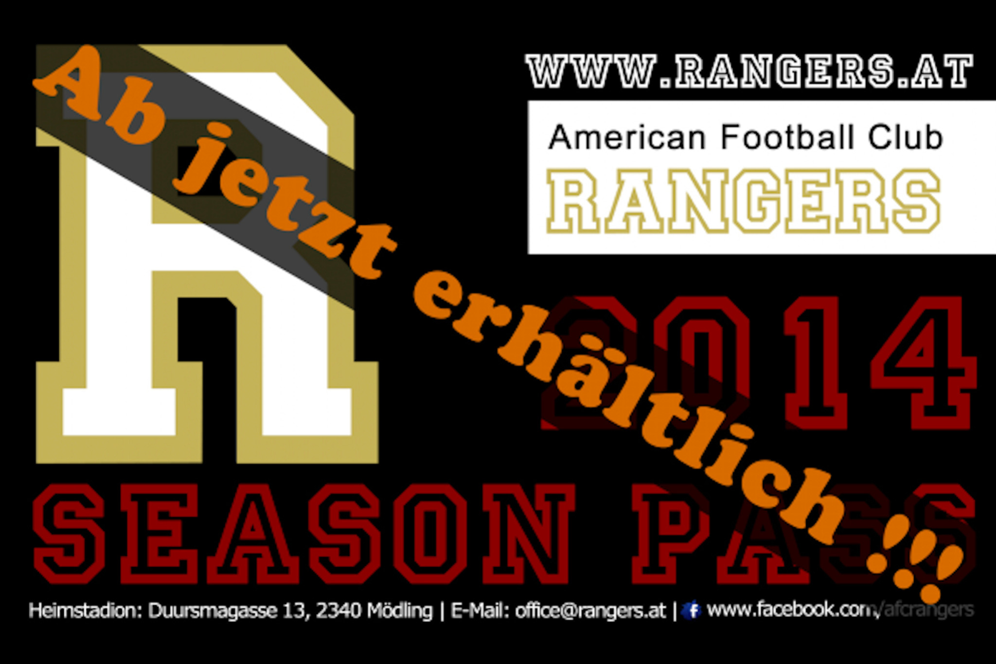 Der Countdown zum Saisonstart des AFC Rangers läuft! - Mödling