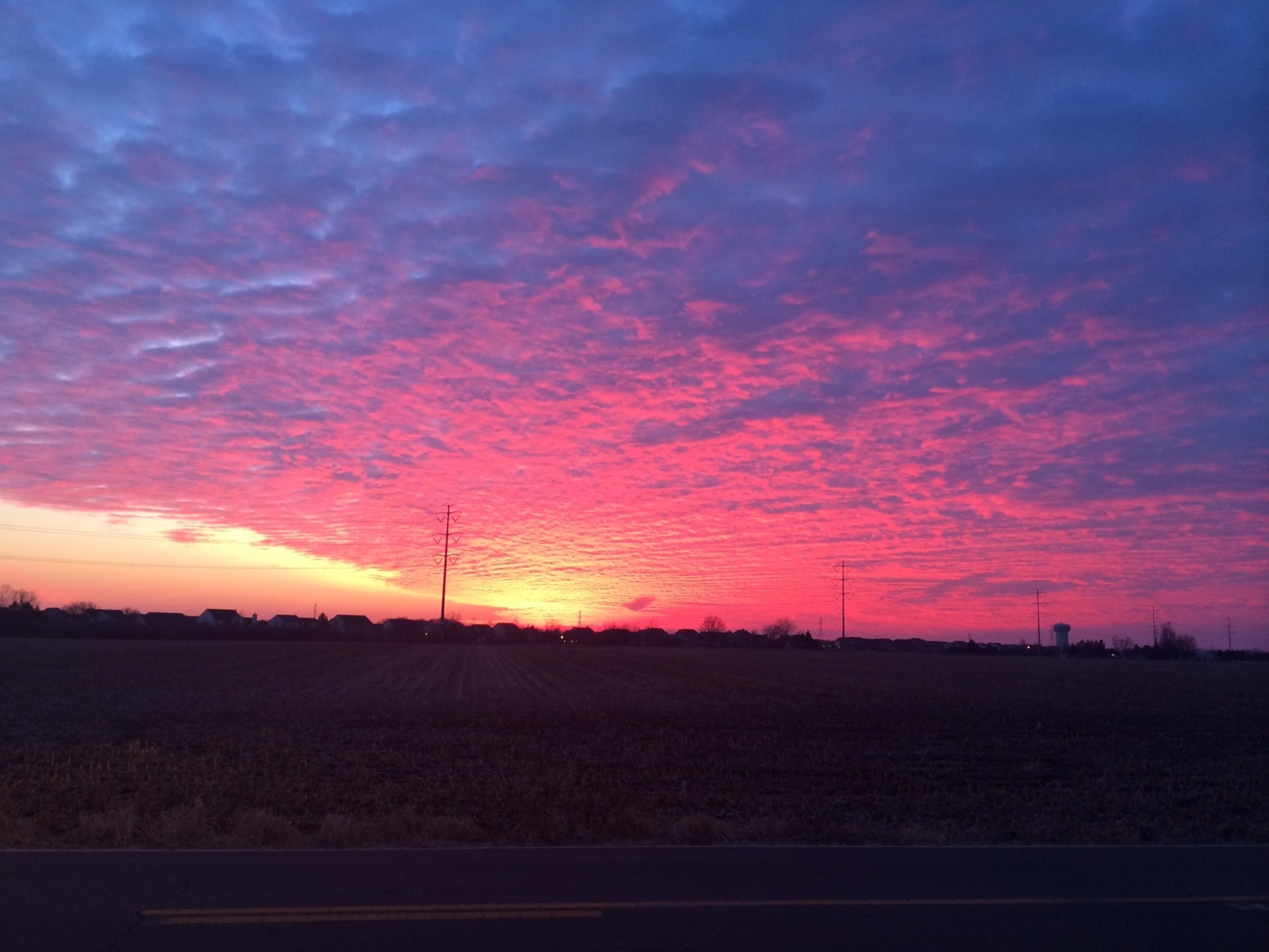 What a Sunset @ Hilliard Columbus OH - Simmering