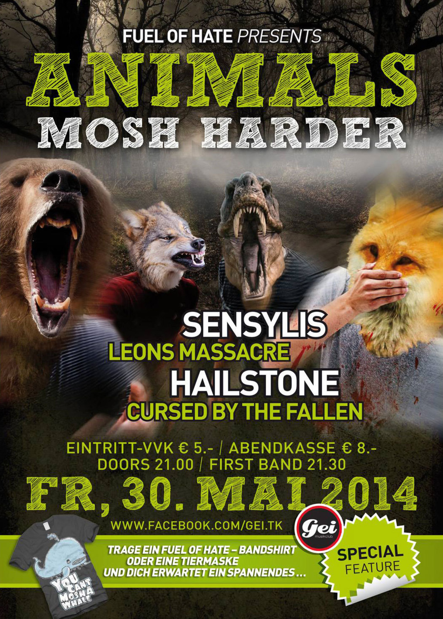 Fuel of Hate pres.: ANIMALS MOSH HARDER - Vöcklabruck