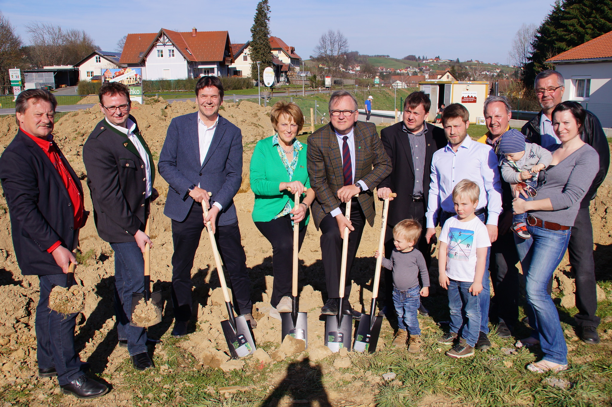 Spatenstich für neue Wohnhausanlage Gamlitz - Leibnitz