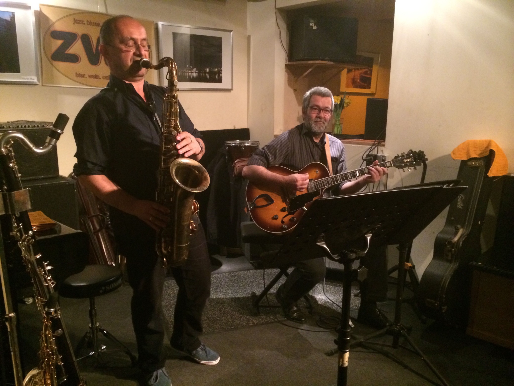 Jetzt im ZWE Duo Zinkl Strobl Hans Zinkl guitar Helmut Strobl saxophone ...