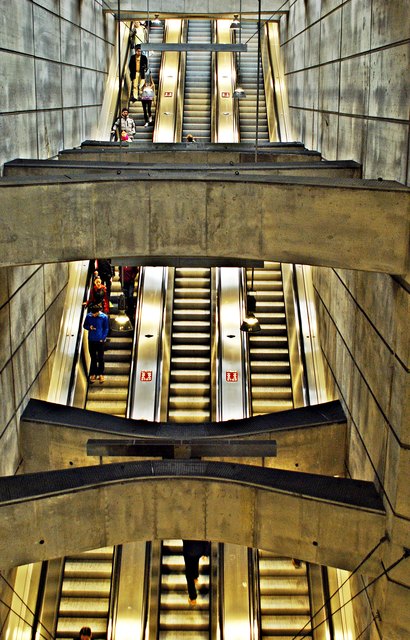 Die U Bahn Station Schottenring - Liesing