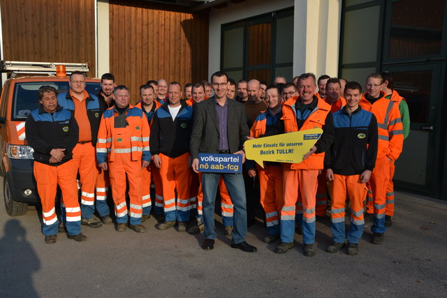 NÖAAB Bezirksobmann besucht Straßenmeisterei - Tulln