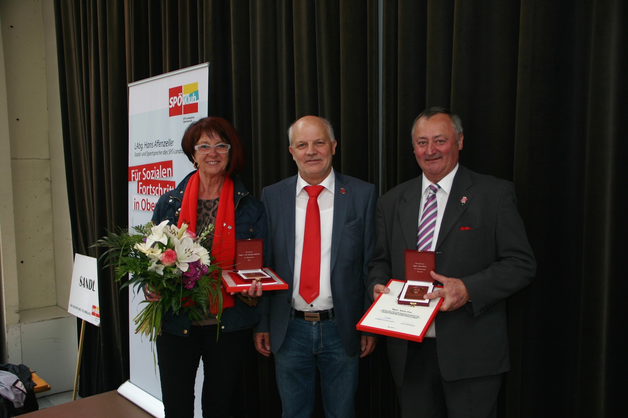 Viktor-Adler-Plakette für Hofer und Pils - Freistadt