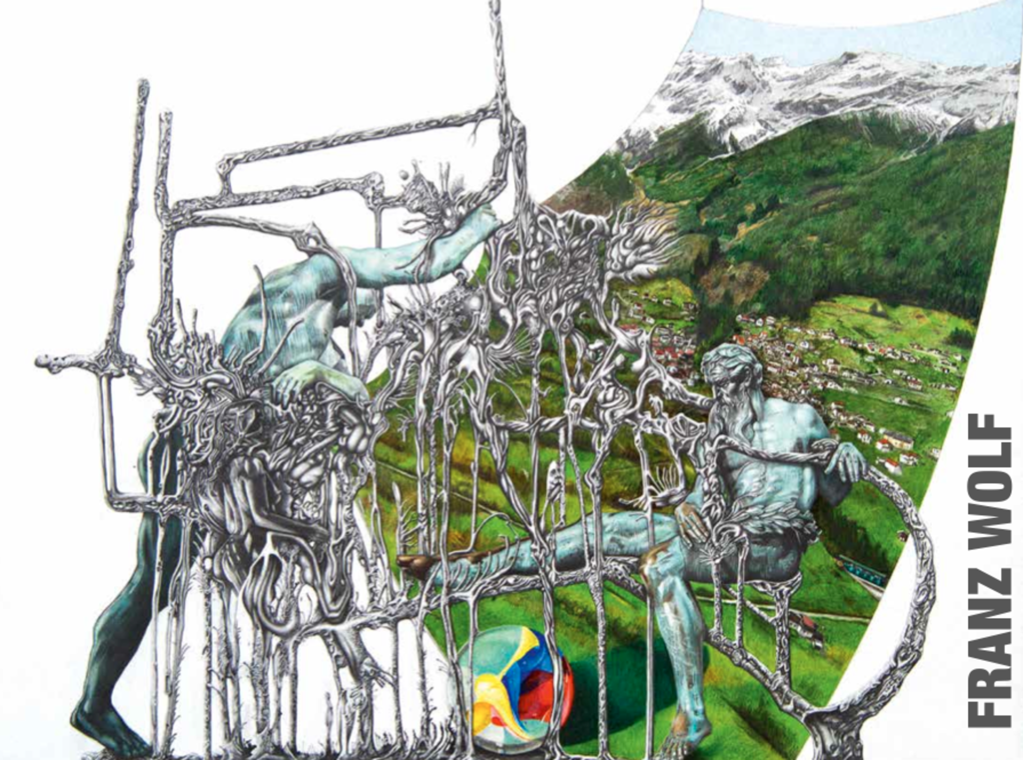 Ausstellung "Im Einklang mit dem Ursprung" von Franz Wolf - Landeck