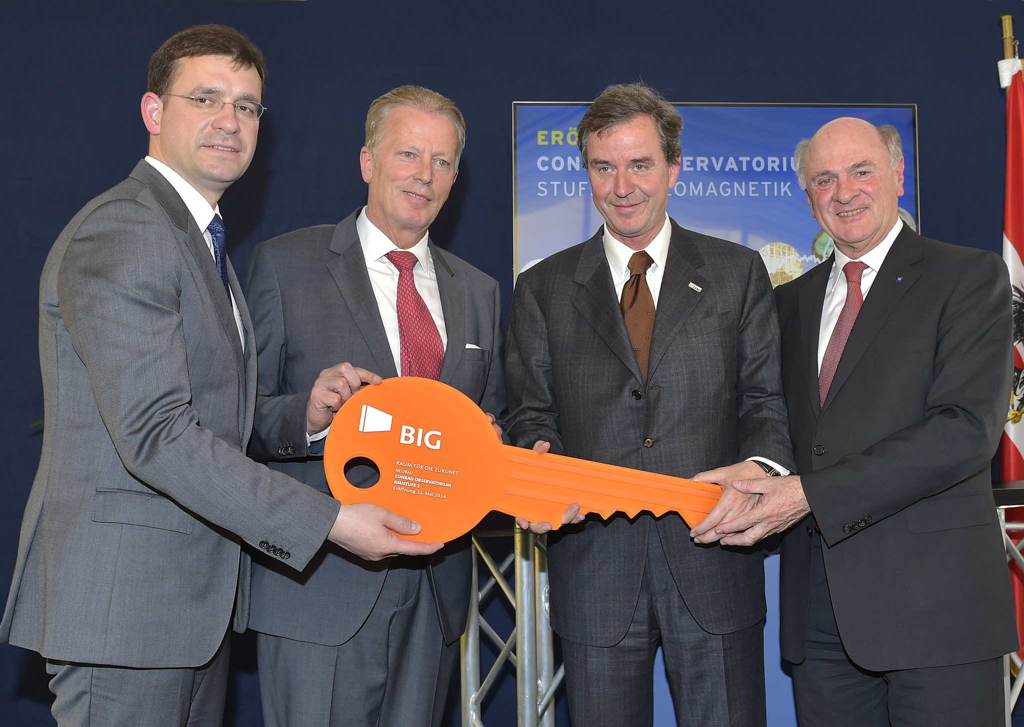 Eröffnung des geomagnetischen Teils des Conrad Observatoriums in ...