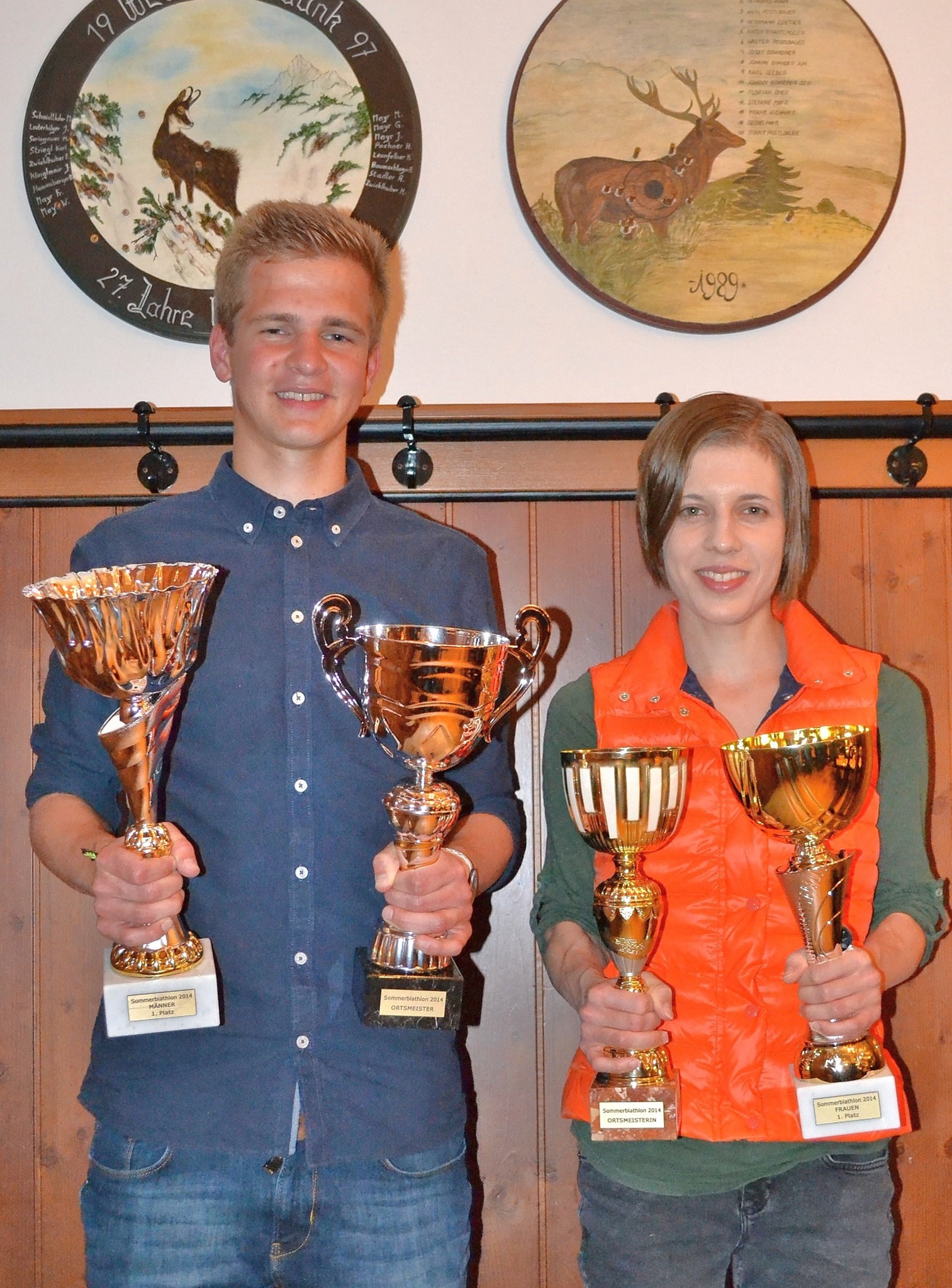 Julia Grafenberger und Christoph Pachner voran - Kirchdorf