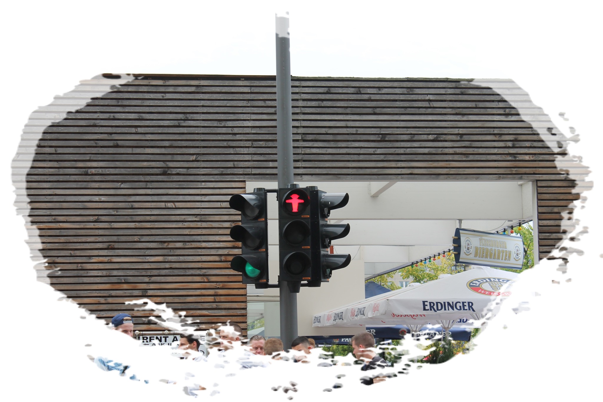 Der berühmte "Ampelmann" - Landstraße