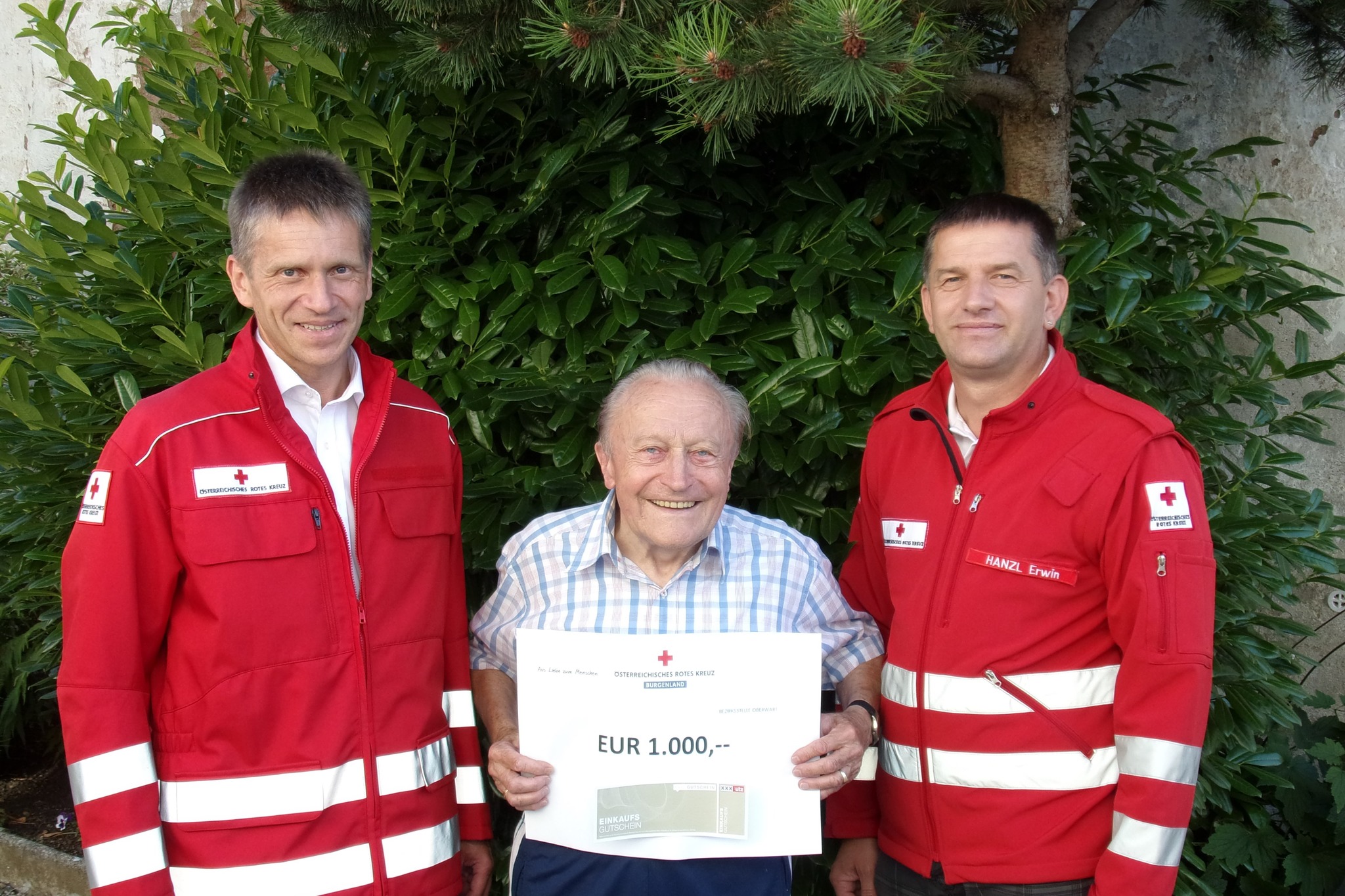 Glücklicher Rotkreuz-Gewinner - Oberwart