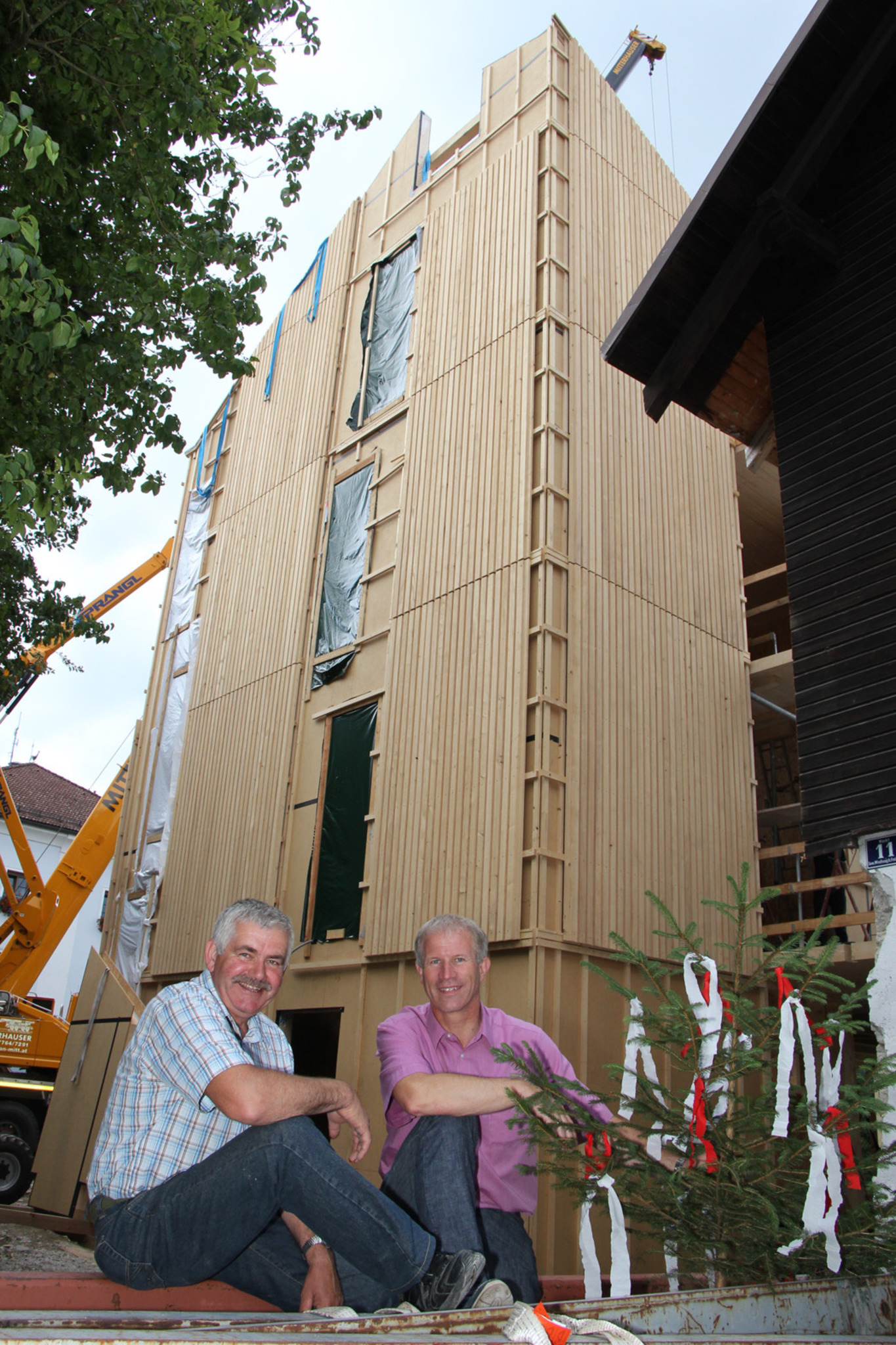 Waldhaus: Gleichenfeier für 16 Meter hohen Turm - Freistadt