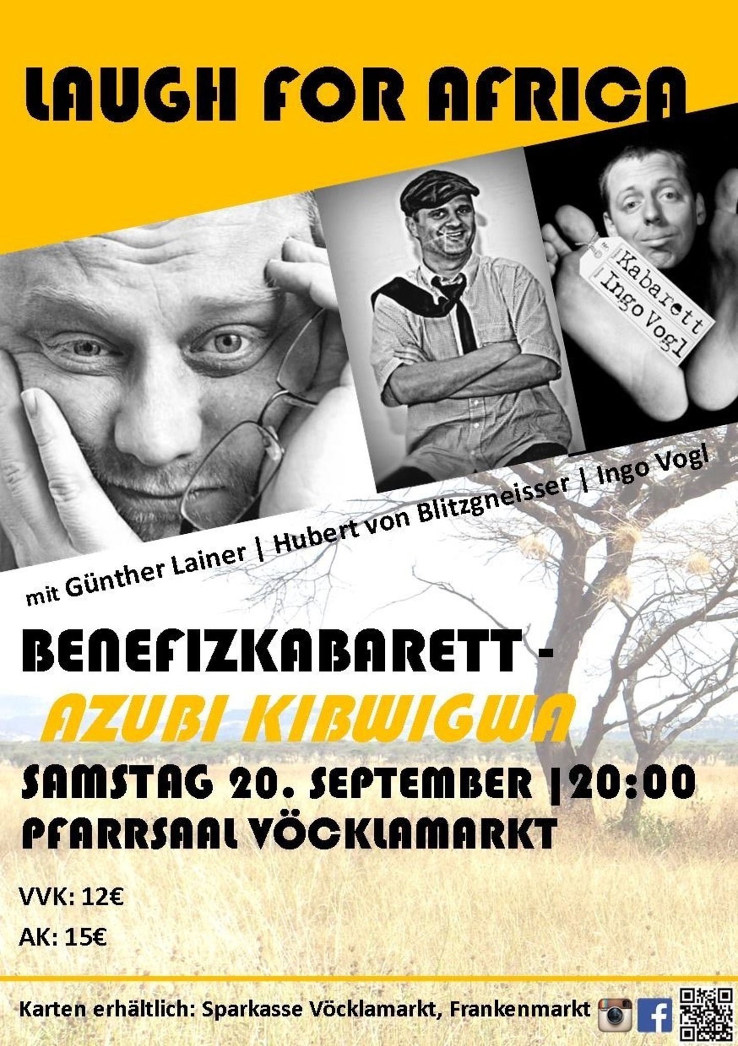 Benefizkabarett mit Günther Lainer, Ingo Vogl und Hubert Fellner ...