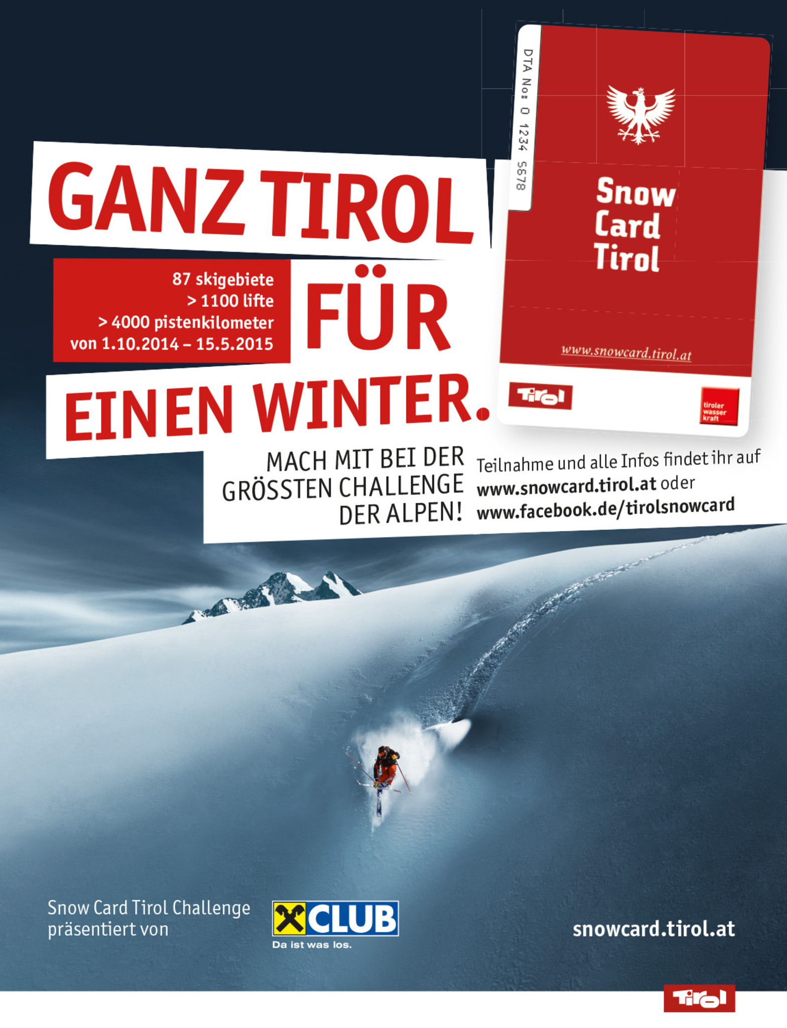 Gewinnspiel: Snow Card Tirol 2014/15 zu gewinnen! - Hall-Rum