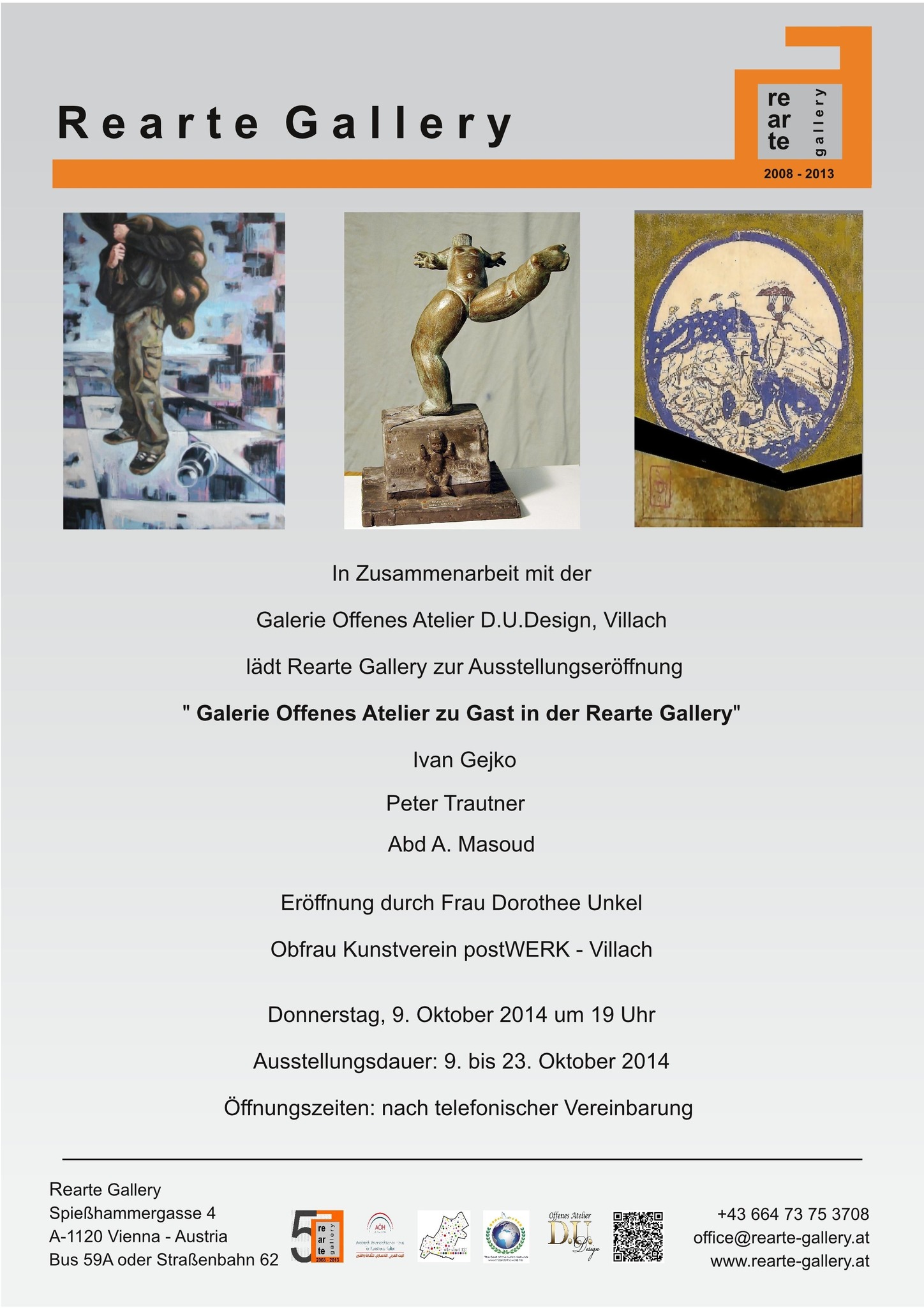 Galerie Offenes Atelier zu Gast in der Rearte Gallery - Meidling