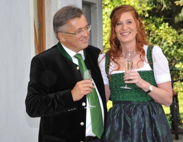 Lange Gratulantenliste für Fritz Grillitsch & Claudia Egger - Murau