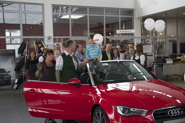 Blinder Bergsteiger im Autohaus Ortner - Perg