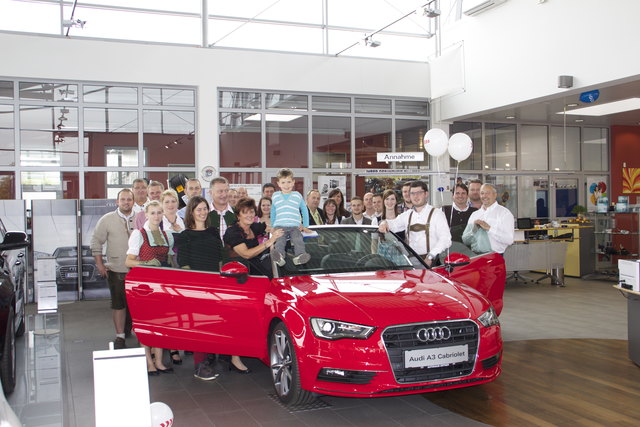 Blinder Bergsteiger im Autohaus Ortner - Perg