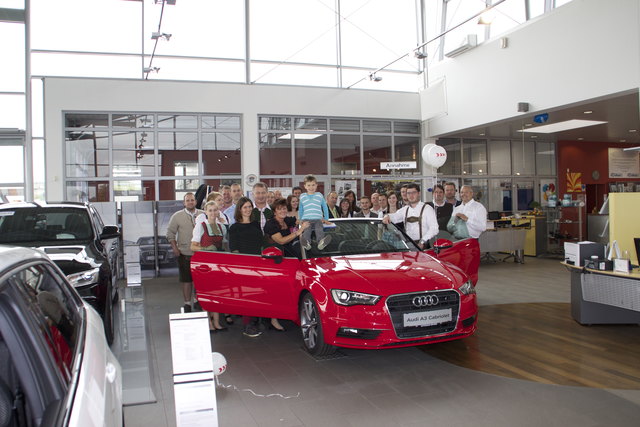 Blinder Bergsteiger im Autohaus Ortner - Perg