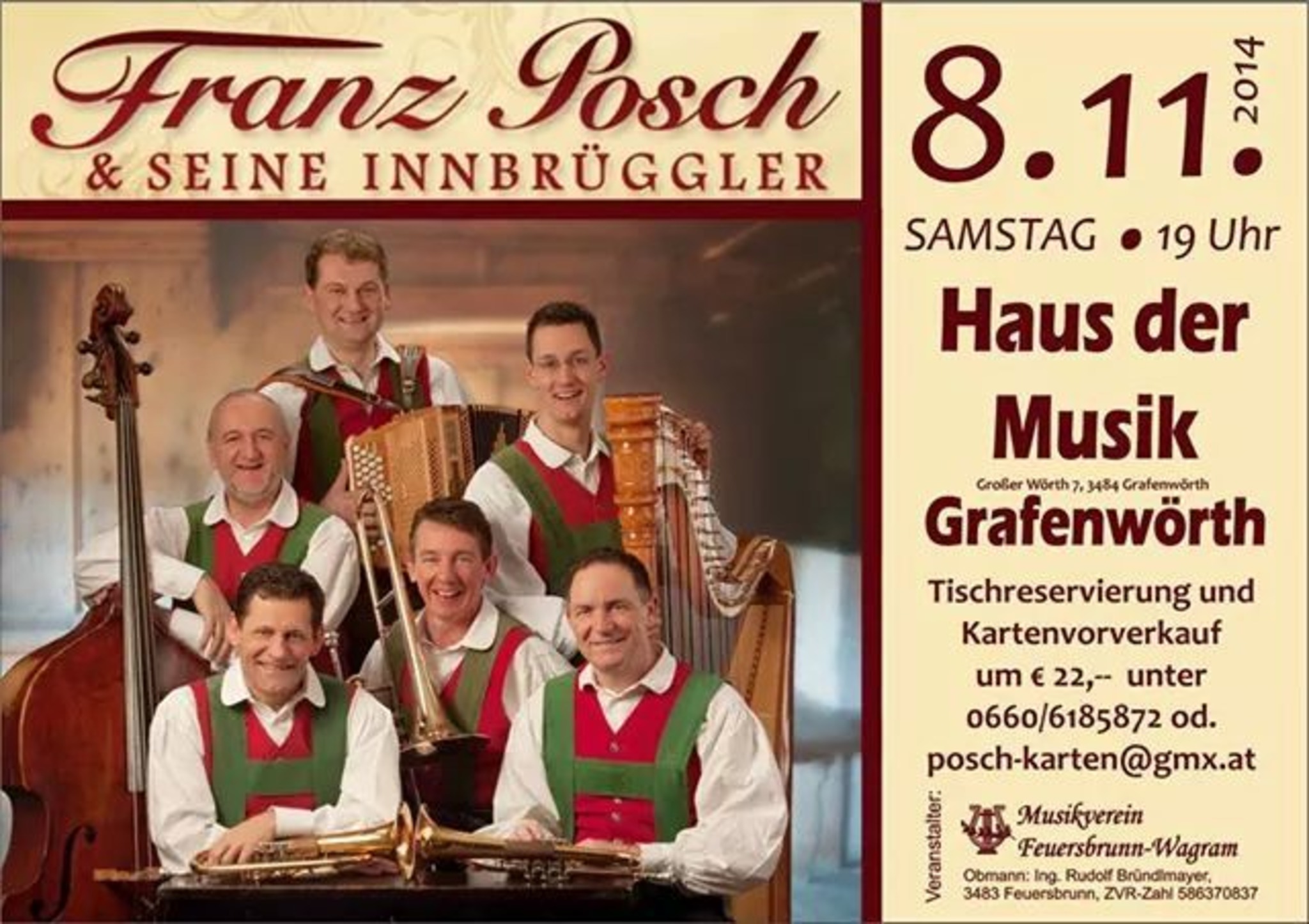 Franz Posch & seine Innbrüggler - Konzert in Grafenwörth - Tulln