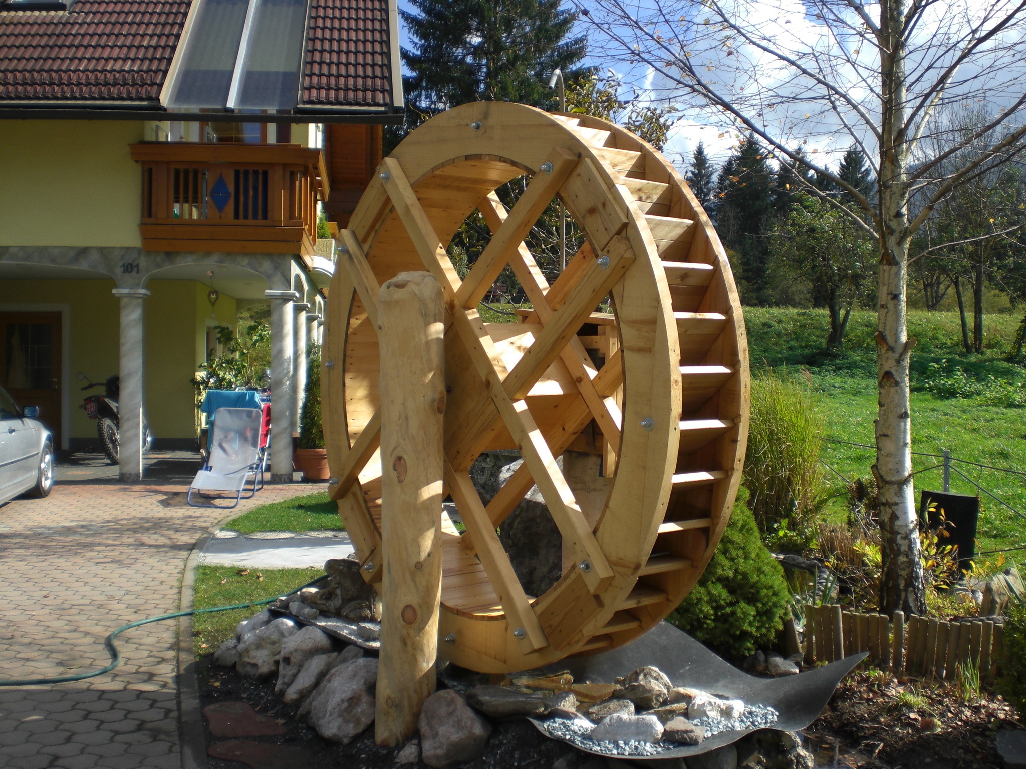 Wasserrad in Rattendorf. - Gailtal