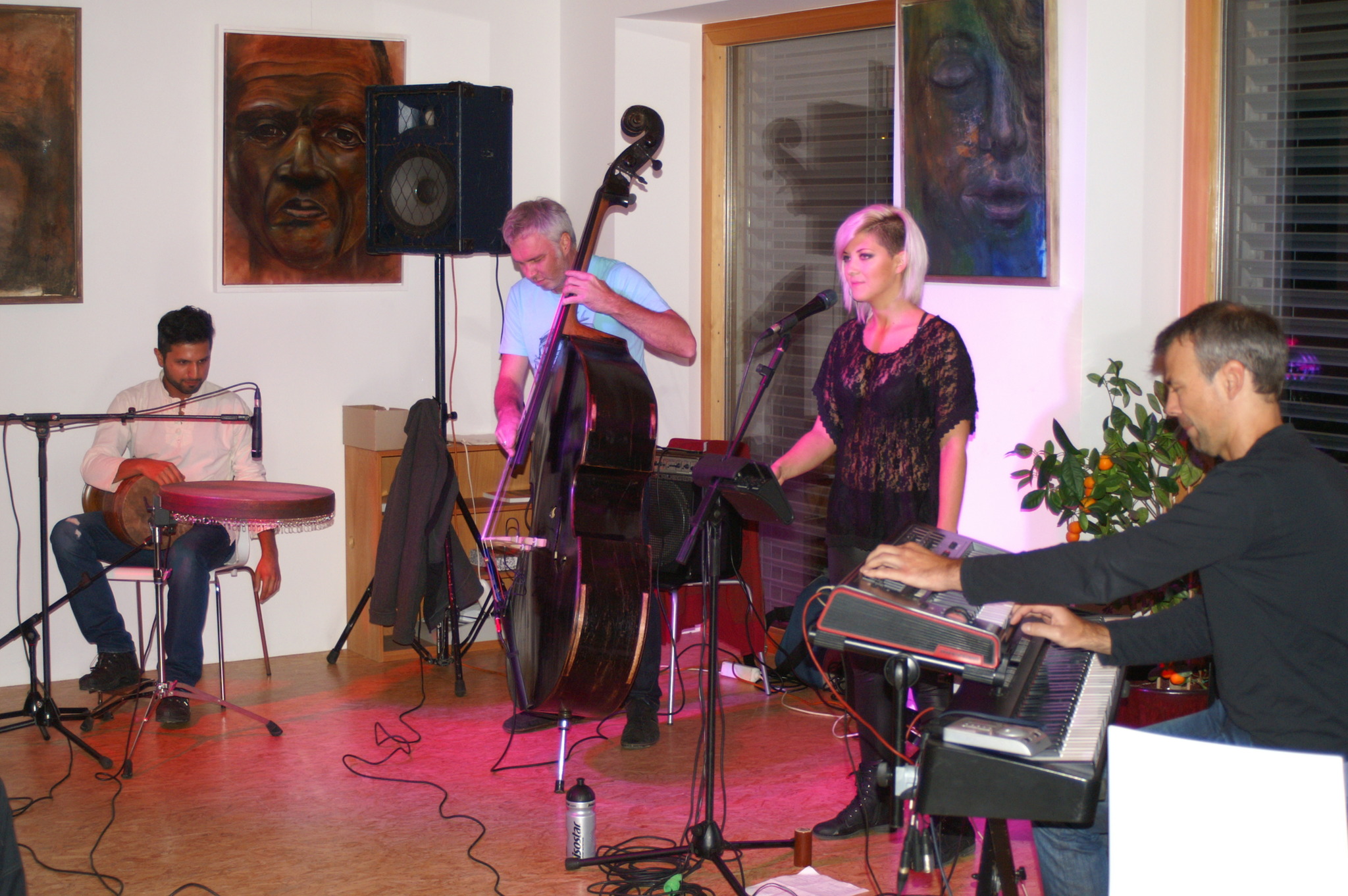 Künstler treffen Künstler im Atelier Jordan - Enns