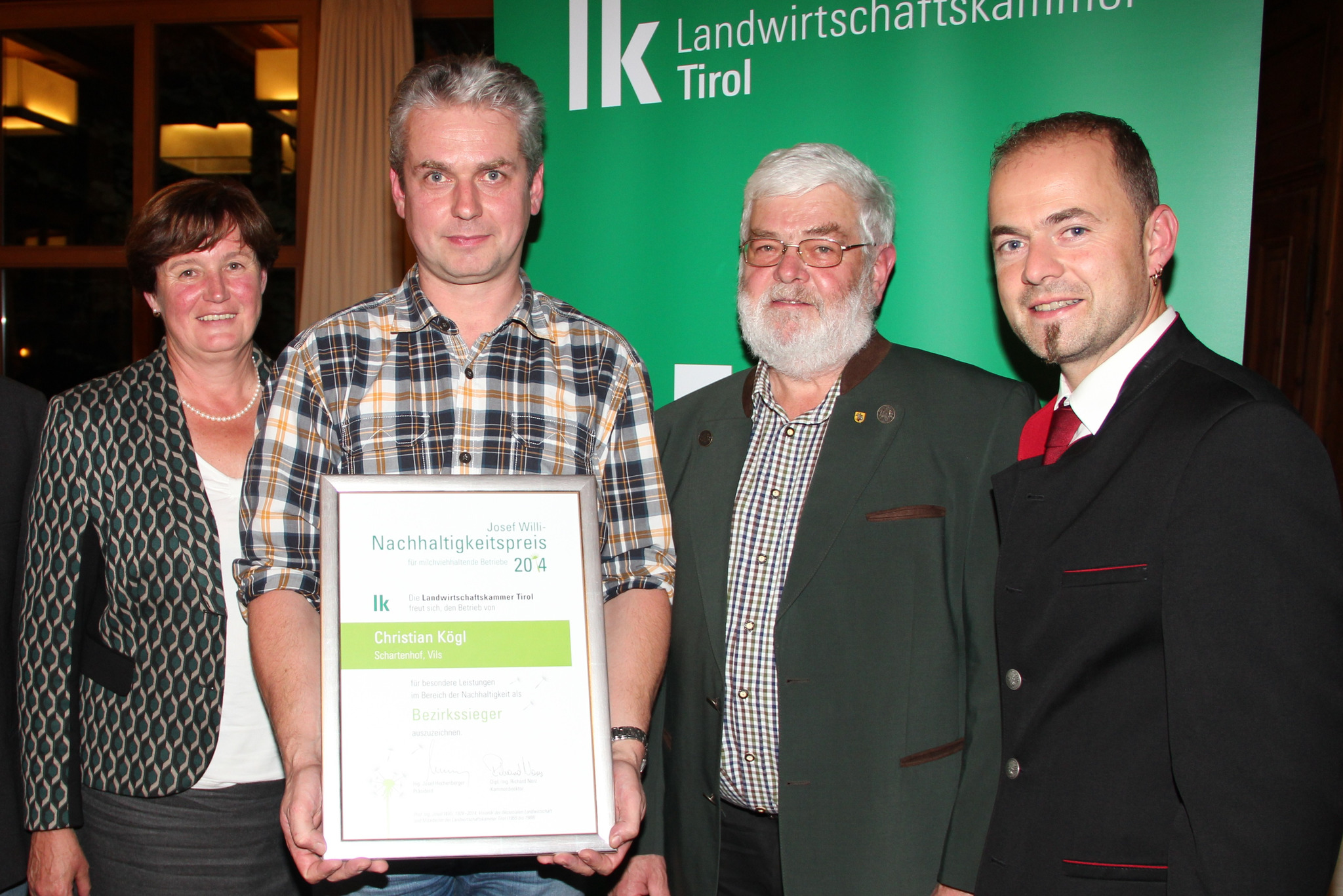 Die Landwirschaftskammer Tirol vergibt Nachhaltigkeitspreis - Reutte