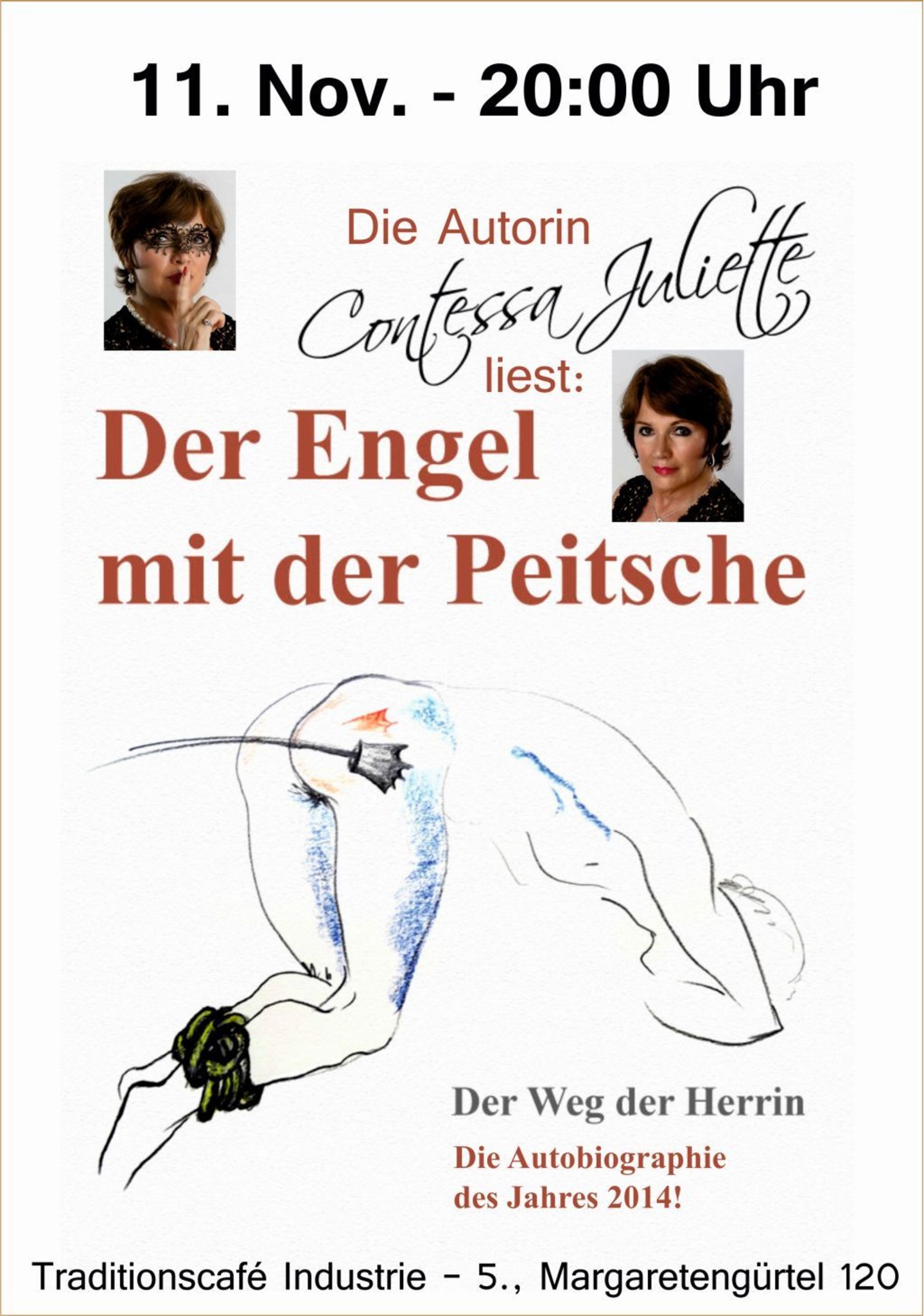 Contessa Juliette - Der Engel mit der Peitsche im Industrie! - Margareten