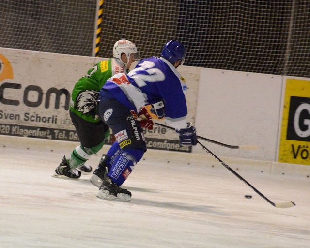 Eishockey: VST Adler Völkermarkt - ESC Steindorf 0:8 (0:2 0:4 0:2 ...