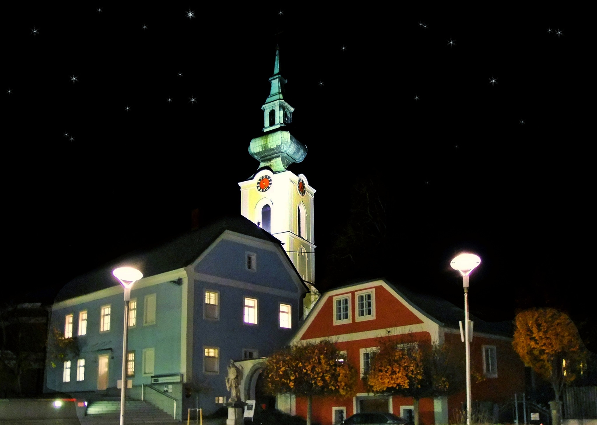 Leonding bei Nacht - Linz