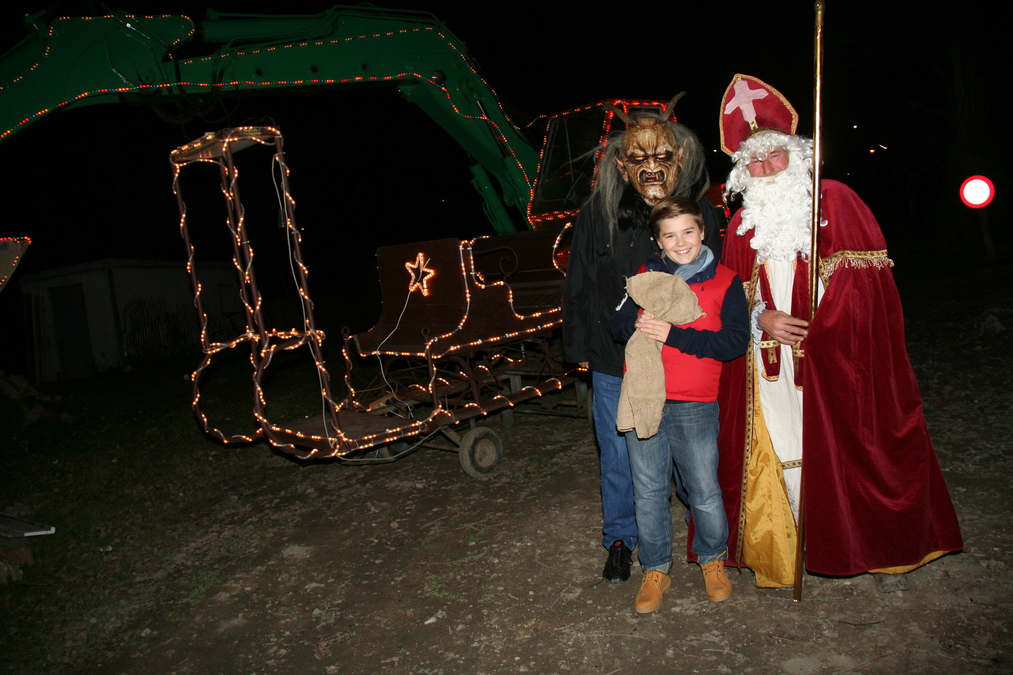 Der Nikolo auf der Baustelle - Simmering