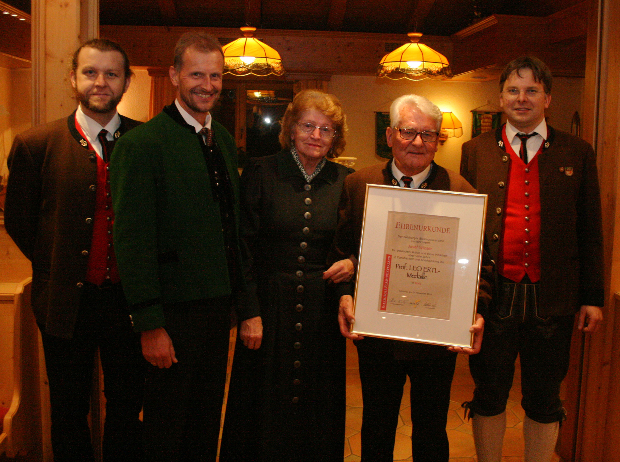 Konzertgenuss auf hohem Niveau. Leo-Ertl-Medaille in Gold für Sepp ...