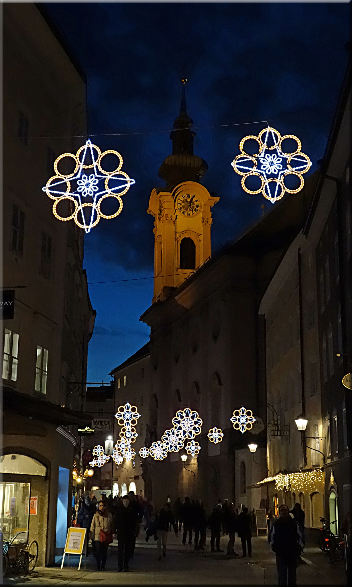 Abend in der Salzburger Linzergasse - Flachgau