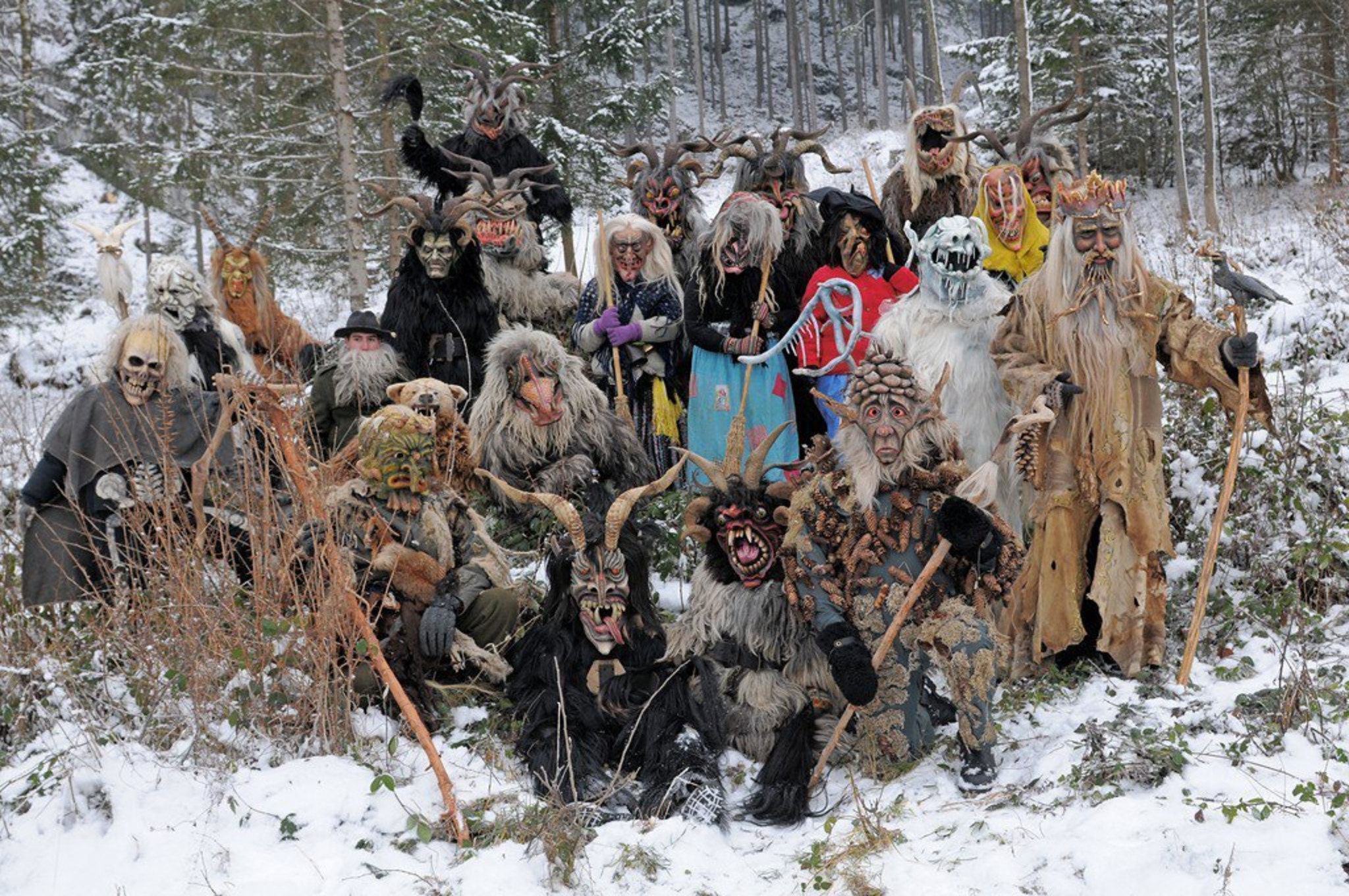 Perchtenlauf der Barmstoana Perchten - Tennengau