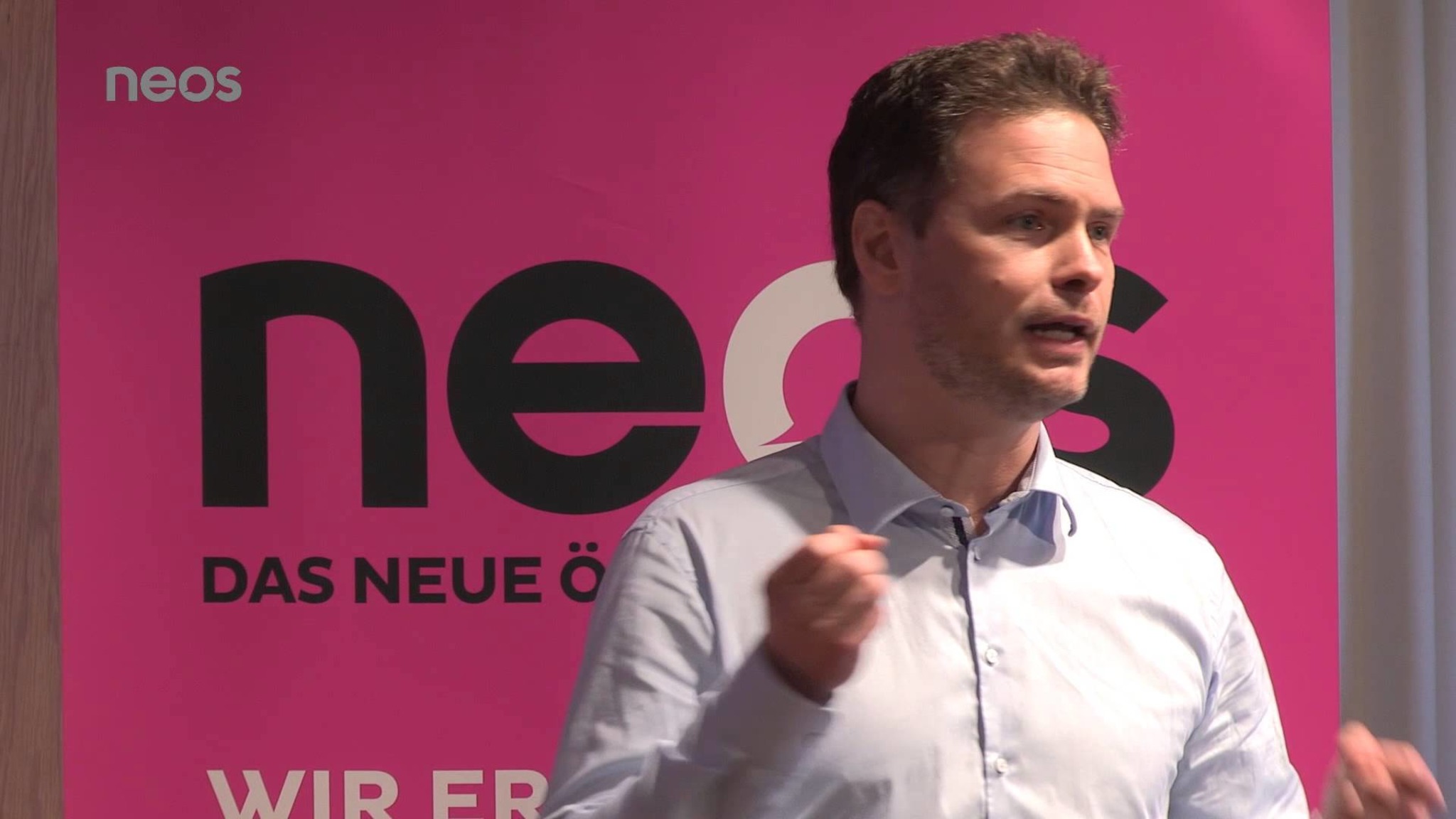 NEOS-Nationalrat Rainer Hable in Mauerkirchen - Braunau