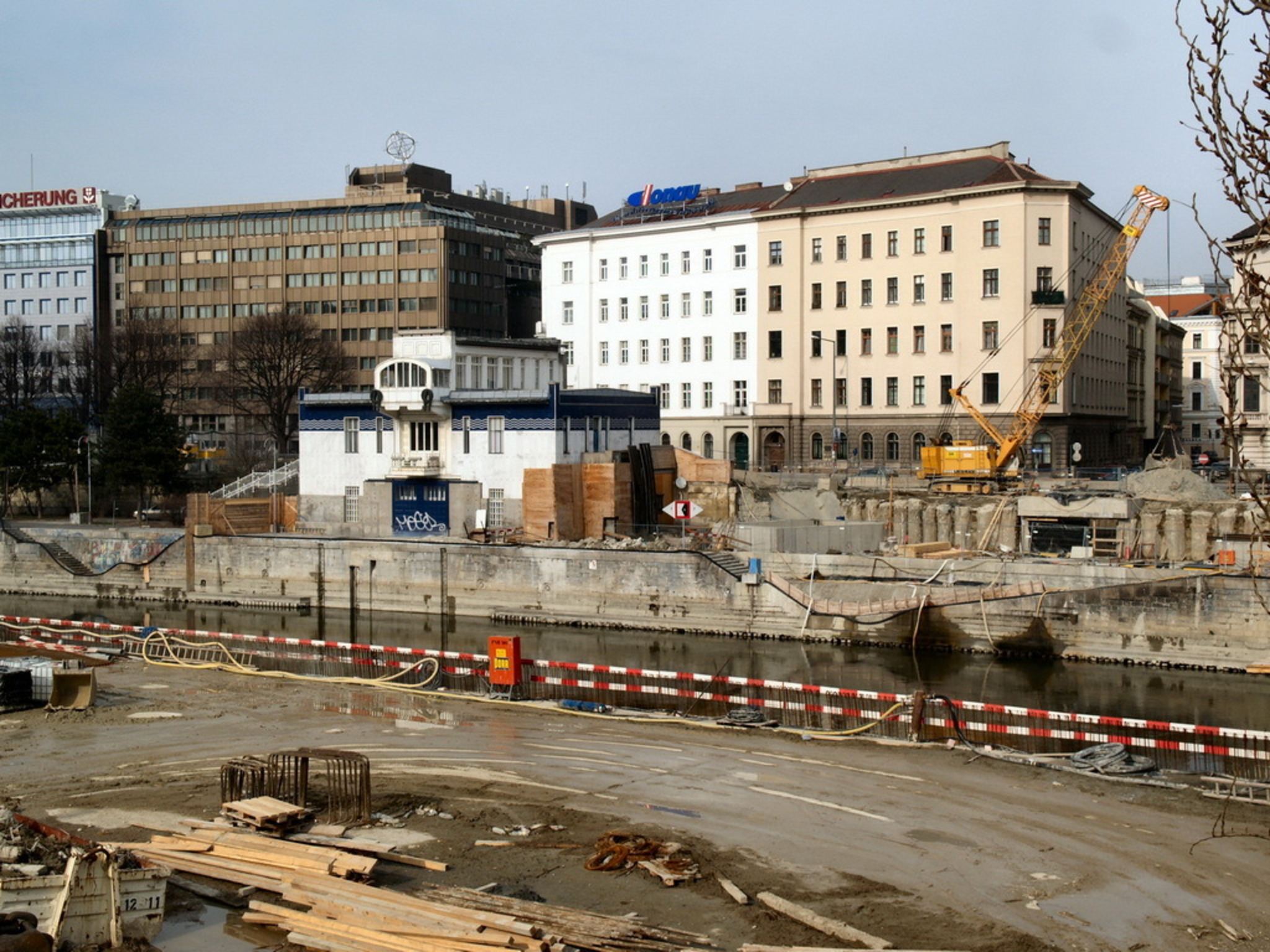 Schnee von gestern: Bau der U2-Station Schottenring - Innere Stadt