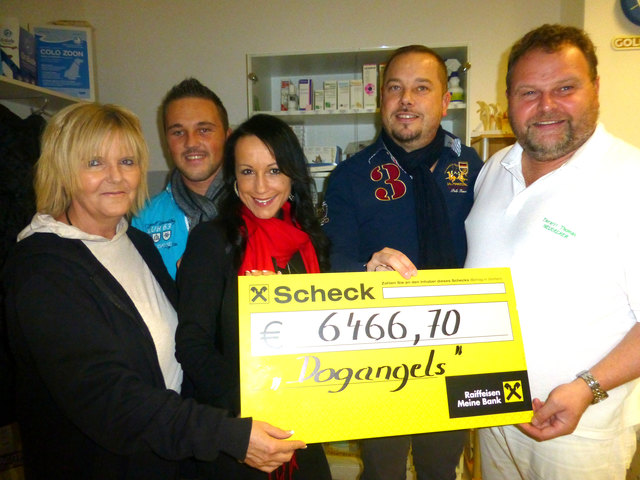6.466 Euro für die dogangels - Oberwart