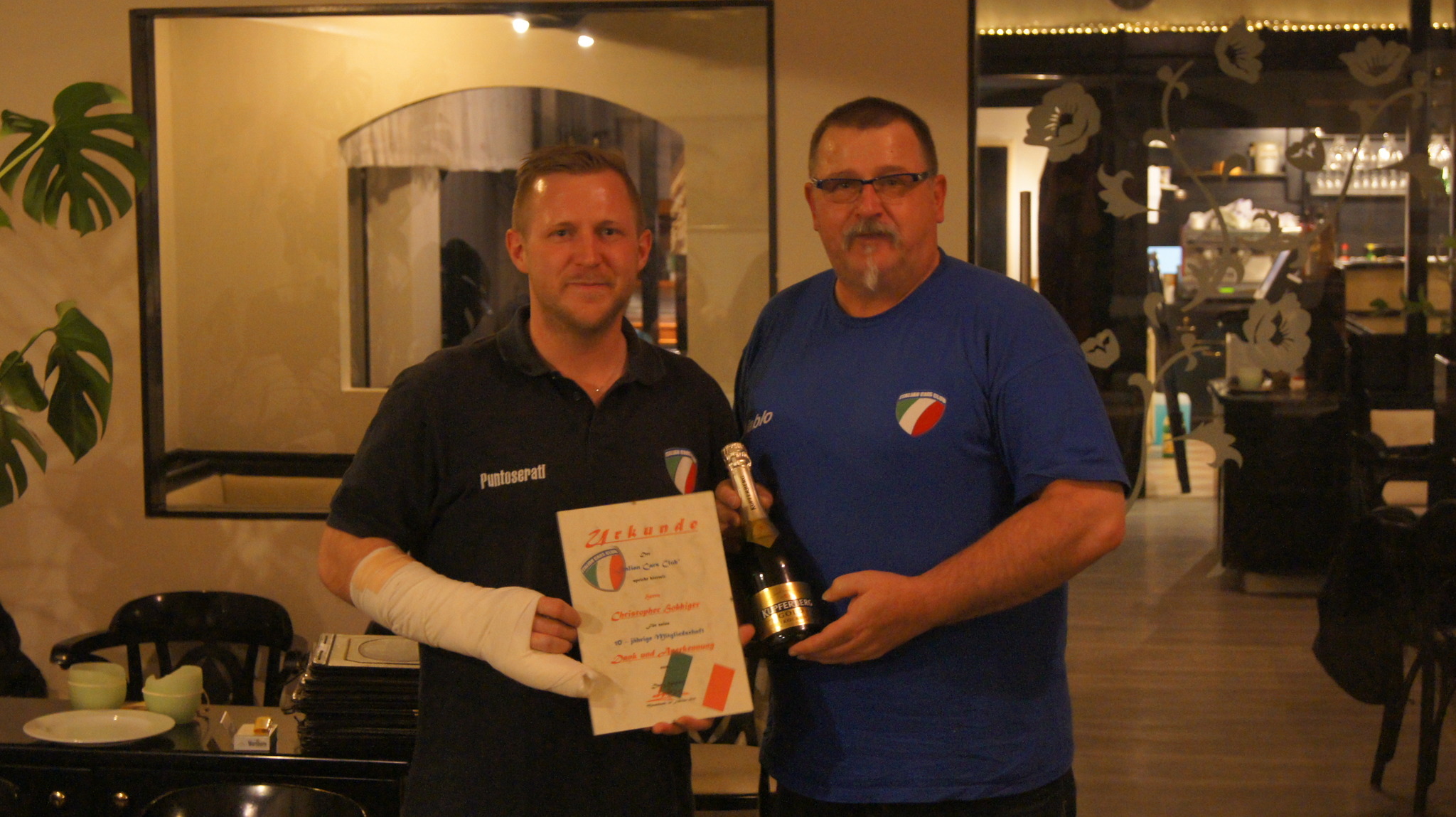 Ehrung beim "Italian Cars Club" - Purkersdorf