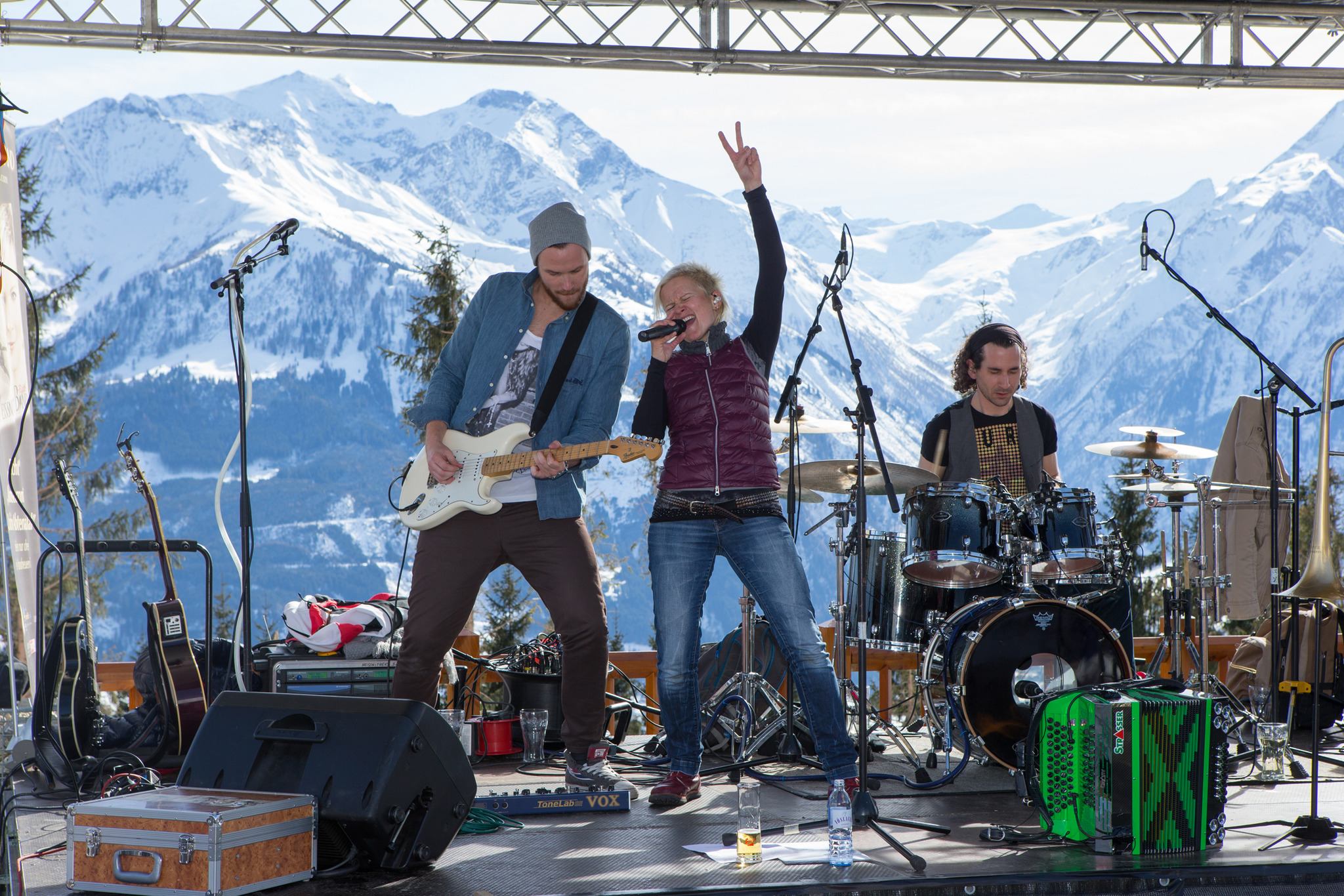 Die Meissnitzer Band "rockte" die Areitalm - Pinzgau