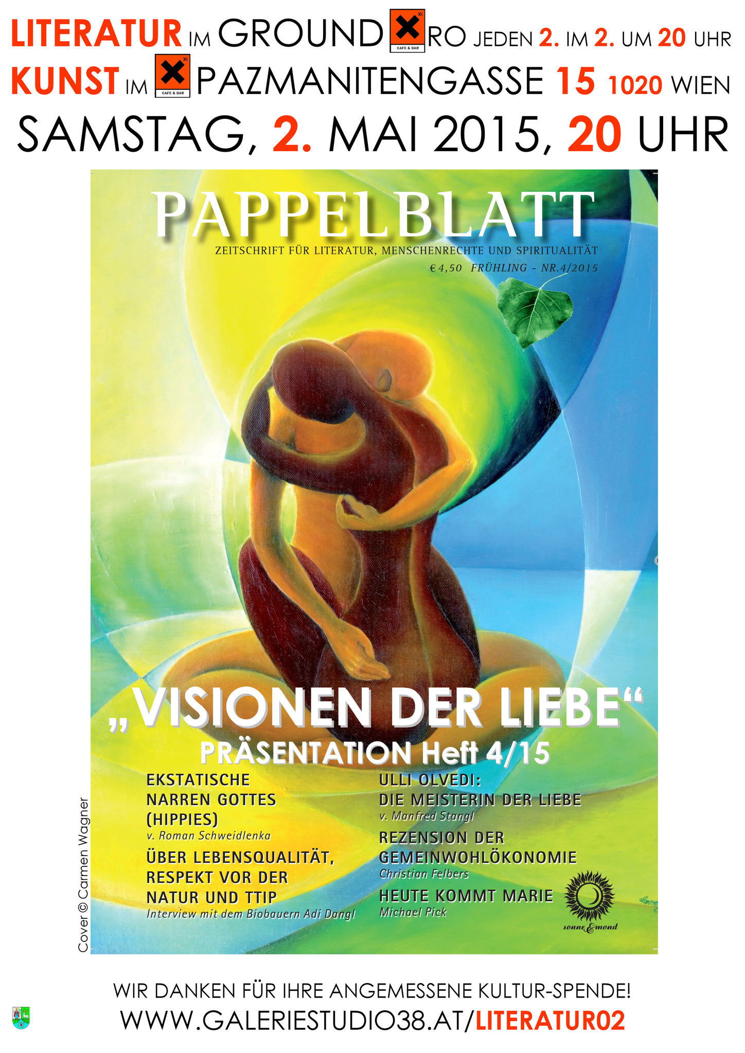 Visionen der Liebe in der Zeitschrift PAPPELBLATT! - Leopoldstadt