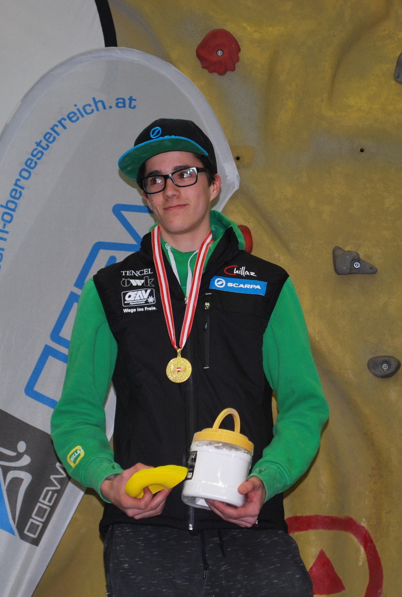 Jan-Luca Posch ist Österreichischer Meister im Bouldern - Imst