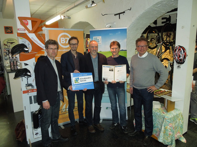 B7 als Klimabündnisbetrieb ausgezeichnet - Linz