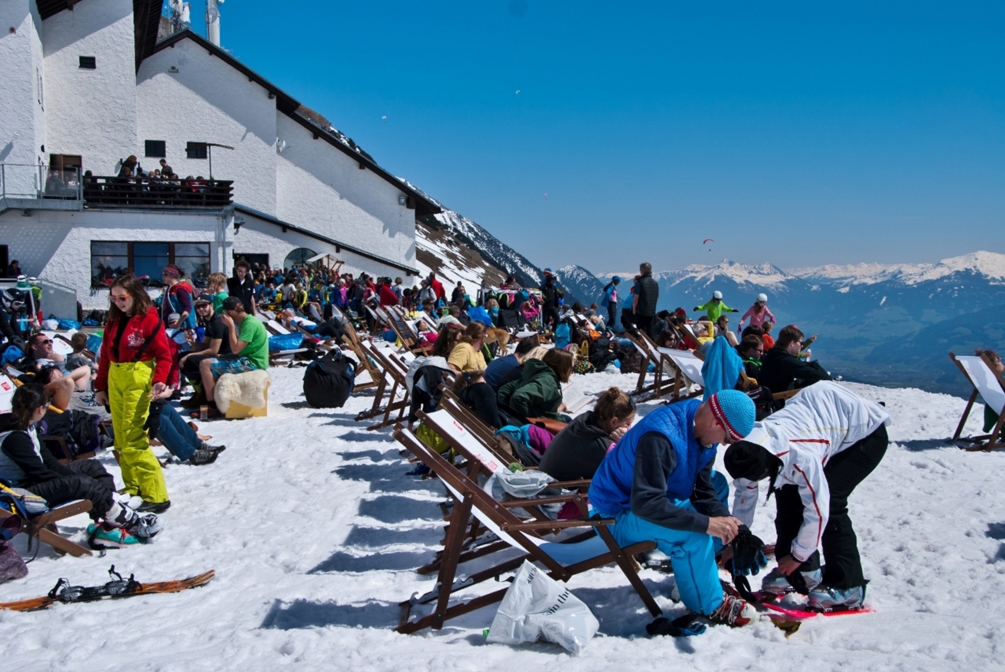 Hotspot für Firngleiter auf der Nordkette-Innsbruck - Innsbruck
