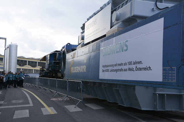 Siemens-Werk in Weiz feiert den 4.000sten Leistungstransformator - Weiz