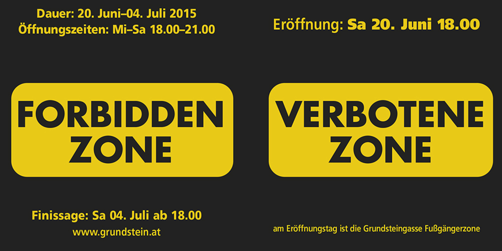 KUNSTFESTIVAL GRUNDSTEIN: „Verbotene Zone - Forbidden Zone“ - Ottakring