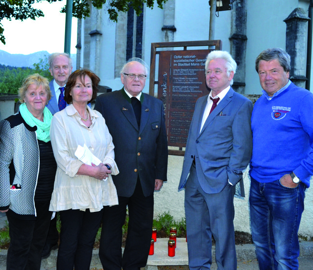 Gedenktafel für Nazi-Opfer in Maria Gail enthüllt - Villach