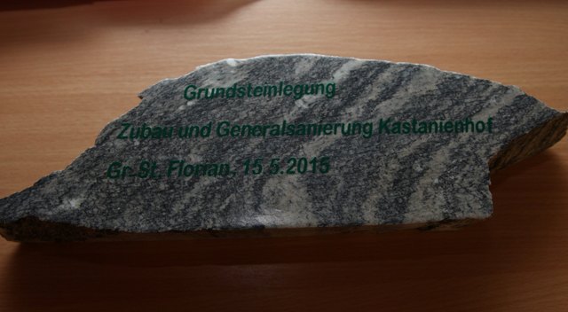 Kastanienhof- Grundsteinlegung für neuen Zubau - Deutschlandsberg