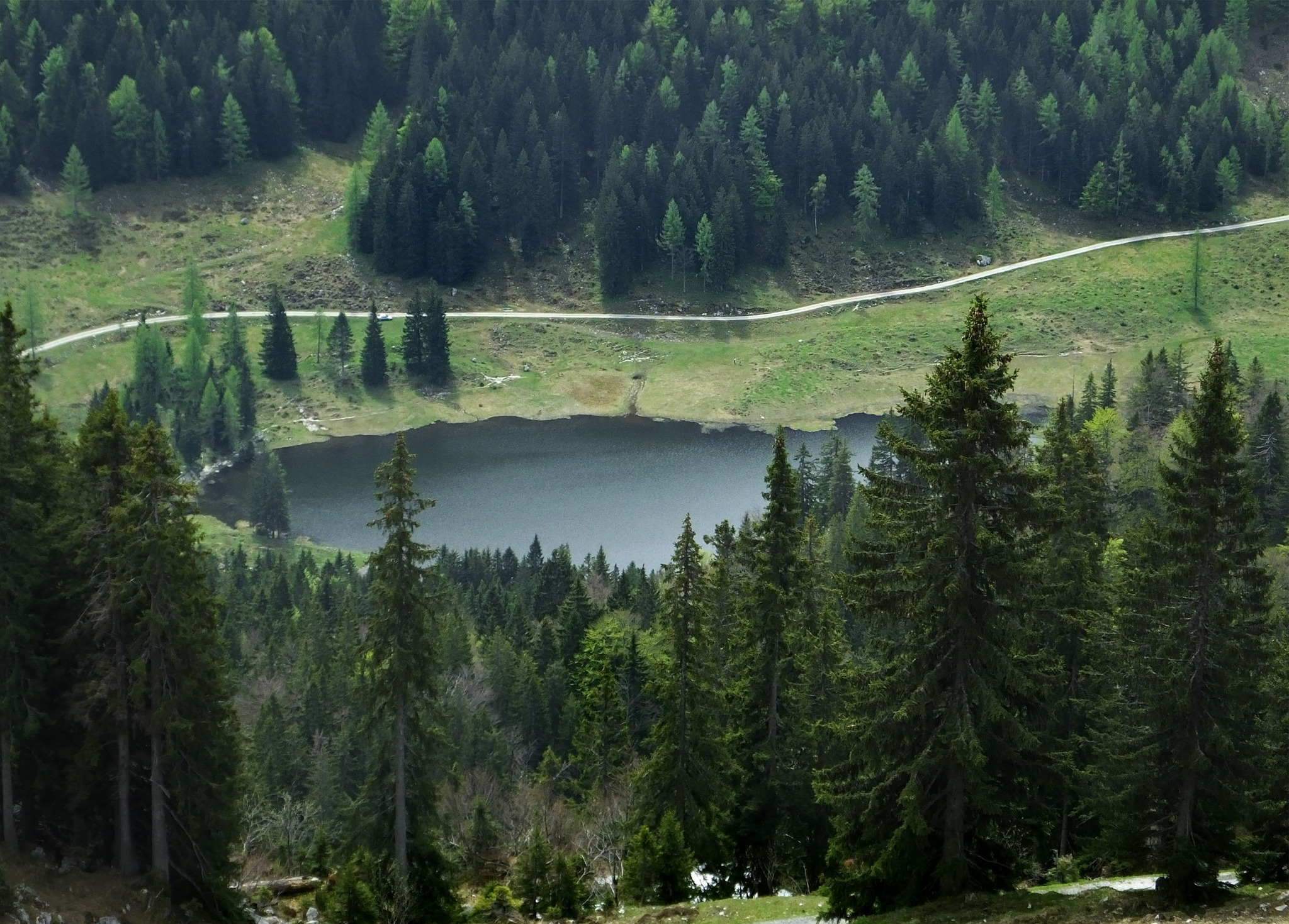 Der Seewaldsee von oben betrachtet - Tennengau