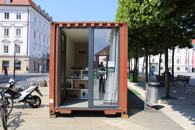 Zu Besuch im Living Container am Neuen Platz - Klagenfurt