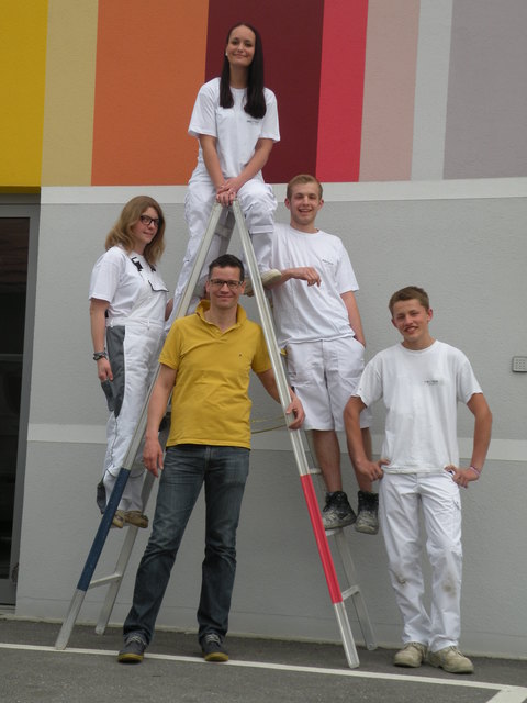 Reiter Maler-Lehrlinge klettern die Erfolgsleiter hoch - Schärding