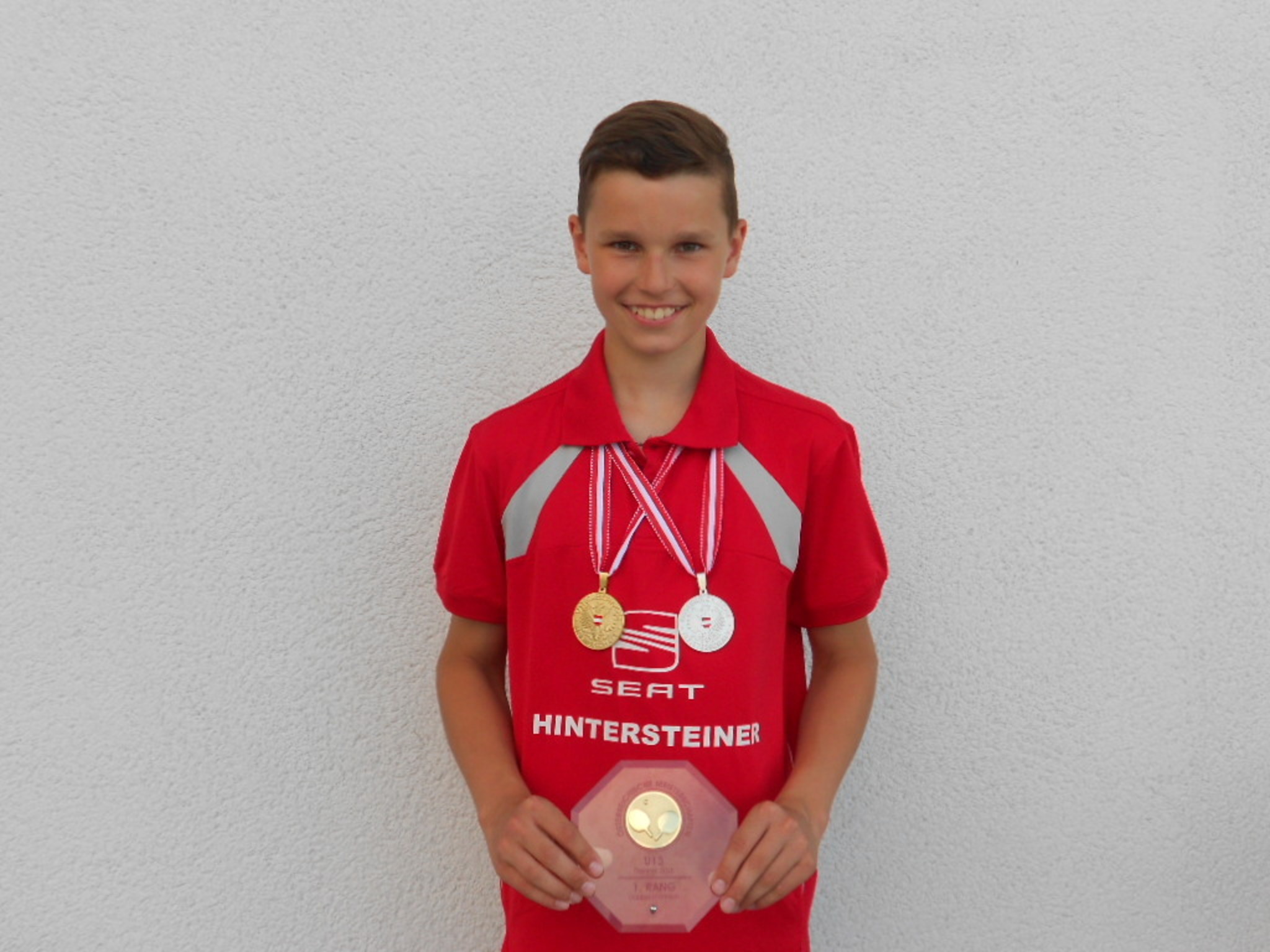 TT-ÖM U13 in Dornbirn: Doppel-Gold für Markus Hintersteiner - Scheibbs