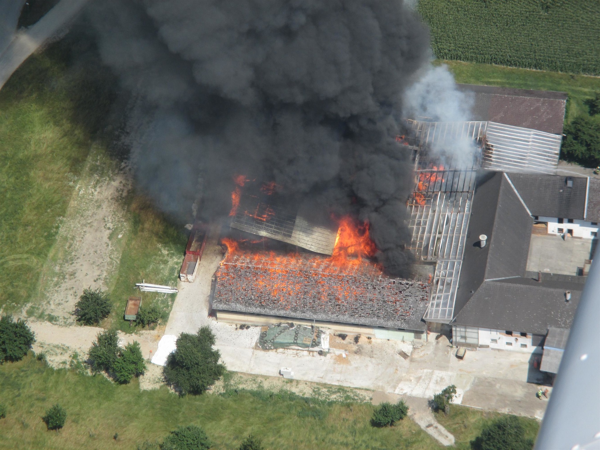 UPDATE 2: Technischer Defekt als Brandursache in Mitterkirchen - Perg